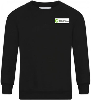 Whitmore Primary School and Nursery - Black R-neck Sweatshirt with ...